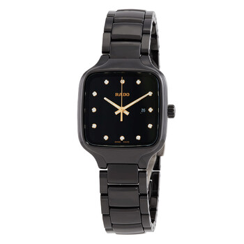 Rado True Black Dial Black Ceramic Men's Watch R27238712 7612819051482 ...