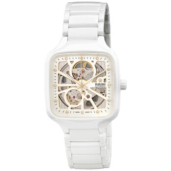 Rado True Square Automatic Skeleton White Dial Unisex Watch R27126012 7612819063898 - Watches ...