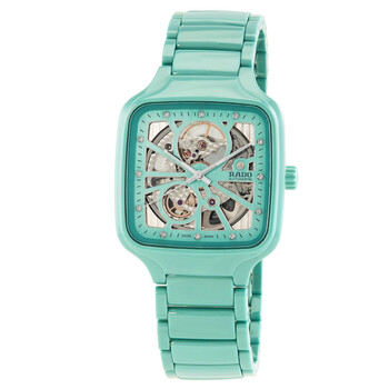 Rado True Square Open Heart Automatic White Dial Unisex Watch R27073012 ...