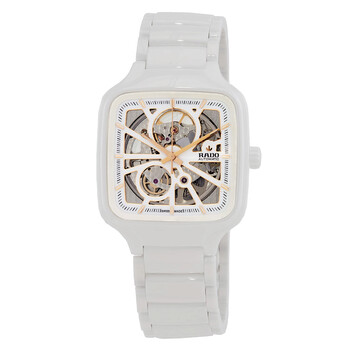 Rado True Square Automatic Skeleton White Dial Unisex Watch R27126012 7612819063898 - Watches ...