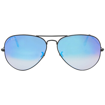 Ray-Ban Aviator Gradient Polarized Blue/Grey Pilot Unisex Sunglasses ...