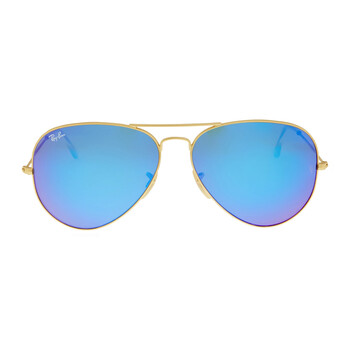 Ray-Ban Aviator Flash Lenses Blue Unisex Sunglasses RB3025 112/17 58 ...