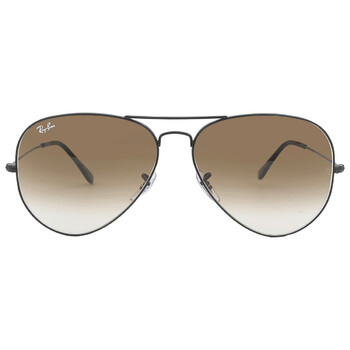 Ray-Ban Aviator Gradient Light Brown Unisex Sunglasses RB3025 004/51 55 ...