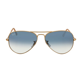 Ray-Ban Aviator Gradient Light Blue Unisex Sunglasses RB3025 001/3F 58 ...
