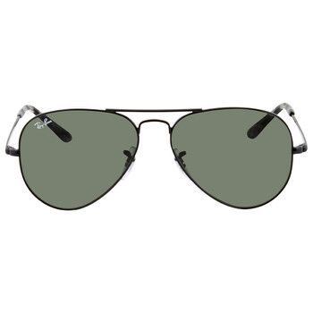 Ray-Ban Aviator Metal II Black Aviator Unisex Sunglasses RB3689 914831 ...