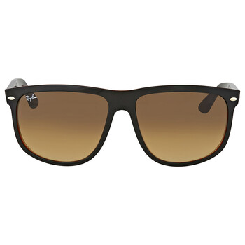 Ray-Ban Boyfriend Light Brown Gradient Square Men's Sunglasses RB4147 ...