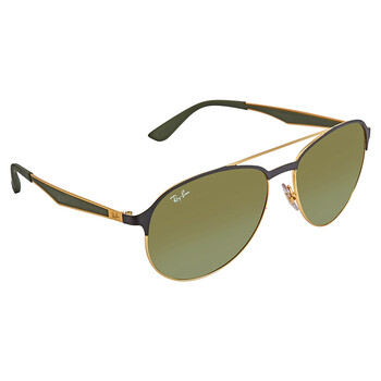 Ray-Ban RB3606 Green Gradient Aviator Men's Sunglasses RB3606 9076E8 59 ...
