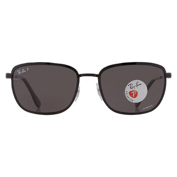 Ray-Ban Grey Square Unisex Sunglasses RB3721 186/87 59 8056597936620 ...
