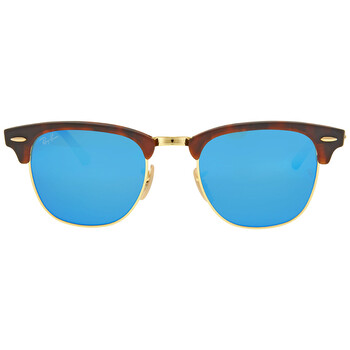Ray-Ban Clubmaster Blue Flash Unisex Sunglasses RB3016 114517 51 ...