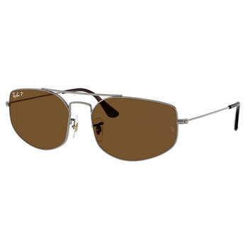 Ray-Ban MICHAEL TITANIUM Polarized Brown Navigator Unisex Sunglasses ...