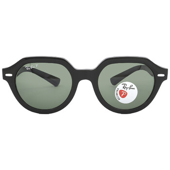 Ray-Ban Gina Polarized Green Square Unisex Sunglasses RB4399 901/58 53 ...