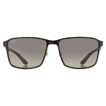 Ray-Ban Grey Square Unisex Sunglasses RB3721 186/87 59 8056597936620 ...