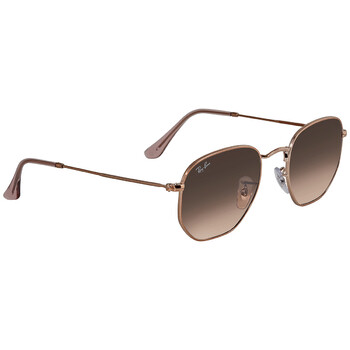 Ray-Ban Brown Gradient Aviator Sunglasses RB3548N 9069A554 ...