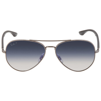 Ray-Ban Chromance Blue Gradient Mirror Aviator Unisex Sunglasses ...