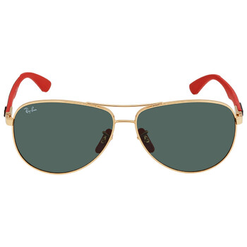 Ray-Ban Scuderia Ferrari Dark Blue Classic Aviator Men's Sunglasses ...