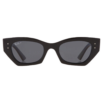 Ray-Ban Kat Bio Based Dark Grey Irregular Unisex Sunglasses RB4427 ...