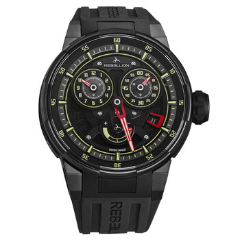 Rebellion Predator 2.0 Chronograph Automatic Black Dial Men's Watch RB ...