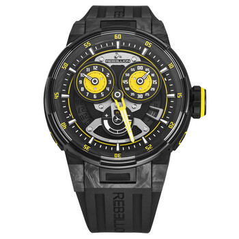Rebellion Predator 2.0 Chronograph Automatic Black Dial Men's Watch RB ...