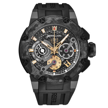 Rebellion Predator Chronograph Automatic Black Dial Men's Watch RB.PR ...
