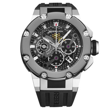 Rebellion Predator Chronograph Automatic Black Dial Men's Watch RB.PR ...