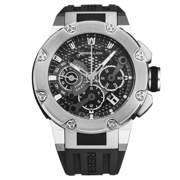 Rebellion Predator S Automatic Silver Dial Men's Watch RB.PRS.3H.TI.BK ...