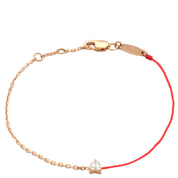 Redline Bien Aime Heart Shaped Diamond String-Chain Bracelet, Size 16.5 ...
