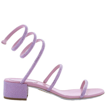 Rene Caovilla Cleo Crystal-Embellished Sandals, Brand Size 35 ( US Size ...