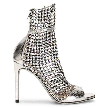 Rene Caovilla Galaxia Crystal Mesh Ankle Boots, Brand Size 36 ( US Size ...