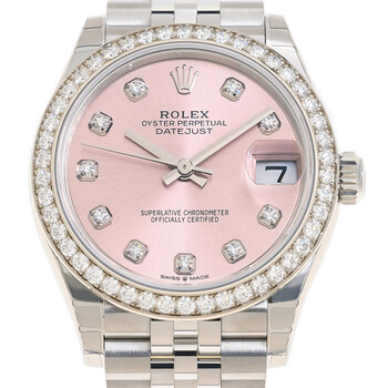 Rolex Lady Datejust Automatic Pink Diamond Dial Ladies Jubilee Watch ...
