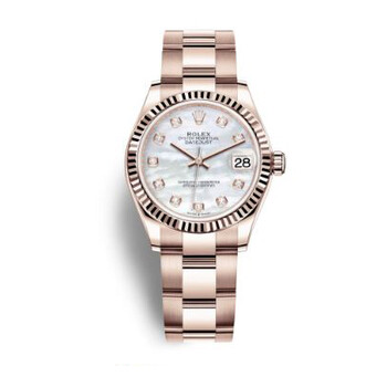 Rolex Datejust 31 Mother of Pearl Butterfly Diamond Pave Dial Ladies ...