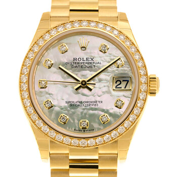 Rolex Datejust 31 Mother of Pearl Butterfly Diamond Dial Ladies ...
