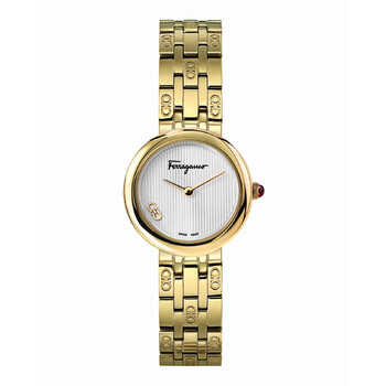 Ferragamo Cuir Quartz Crystal Ladies Watch SFYN01222 7630615110660 ...