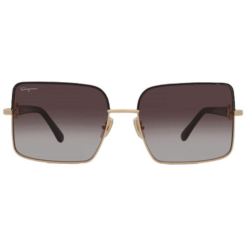 Chopard Grey Gradient Square Ladies Sunglasses IKCH334 0BLK 56 ...