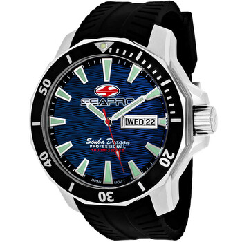 Seapro Scuba Dragon Diver Limited Edition 1000 Meters Quartz Silver ...