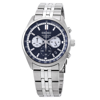 Seiko Chronograph Quartz White Dial Men's Watch SSB425P1 4954628250360 - Watches, Stainless ...