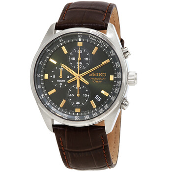 Seiko Chronograph Quartz Champagne Dial Men's Watch SSB383 ...