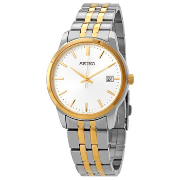 Seiko Essentials Quartz Silver Dial Men's Watch SUR430 029665207012 ...