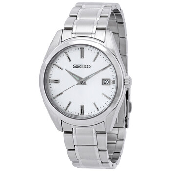 Seiko Essentials Quartz Silver Dial Men's Watch SUR369 4954628238849 ...