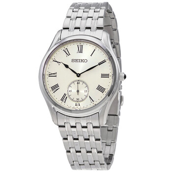 Seiko Quartz White Dial Men's Leather Watch SRK050P1 4954628243997 ...