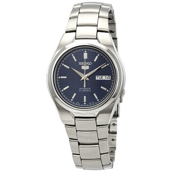 Seiko 5 Automatic Blue Dial Stainless Steel Men's Watch SNXS77 ...