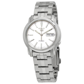 Seiko 5 Automatic White Dial Men's Watch SNKA01 4954628038050 - Watches ...