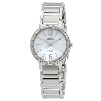 Seiko Solar Mother of Pearl Dial Ladies Watch SUP469 4954628248367 ...