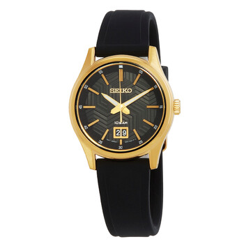 Seiko Big Date Quartz Black Dial Men's Watch SUR517P1 4954628247094 ...