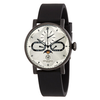 Stefano Braga Prometheus Quartz Moon Phase Green Dial Men's Watch ...