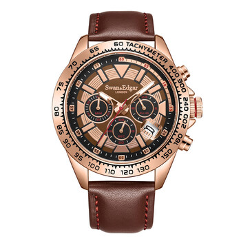 Swan & Edgar Speed Tracker Chronograph Automatic White Dial Men's Watch ...