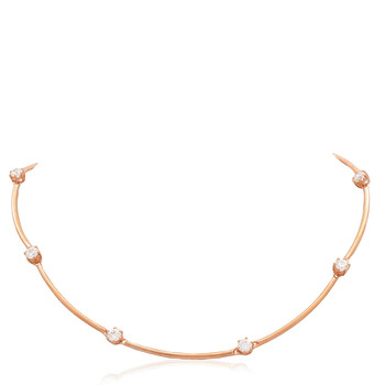 Swarovski Constella White, Rose-Gold Tone Plated Necklace 5609710 ...