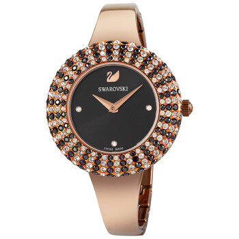 Swarovski Matrix Bangle Quartz Crystal Grey Dial Ladies Watch 5679887 ...