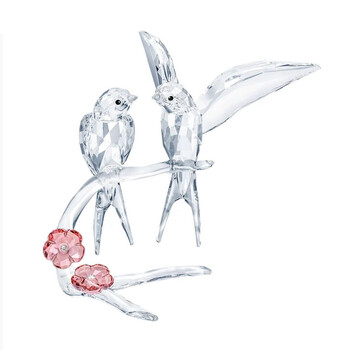 Swarovski Crystal Jungle Beats Parakeet Couple Fife & Fifer Figurine ...