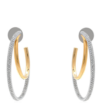 Swarovski Dextera Asymmetrical Hoop Earrings 5668818 9009656688182 ...