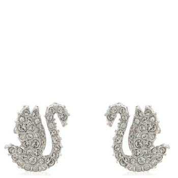 Swarovski Pink Gold-Tone Plated Swan Stud Earring Set (3) 5649197 ...